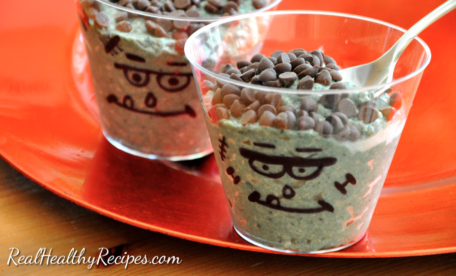 Franken-Slime (Kiwi Chia Pudding) - Real Healthy Recipes