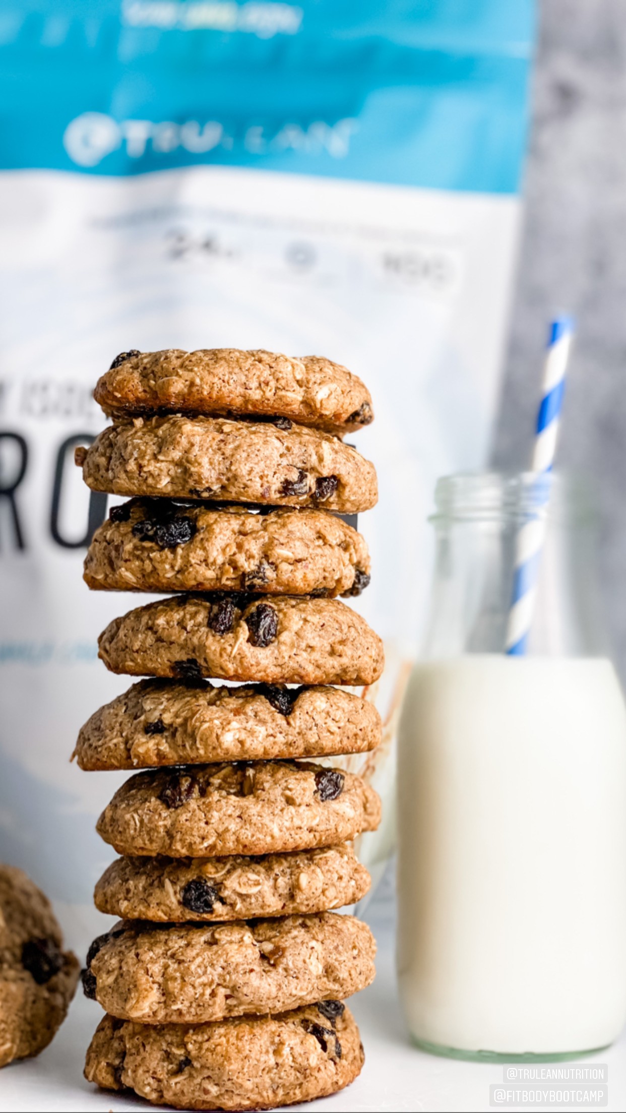 Chewy Oatmeal Raisin Protein Cookies Real Healthy Recipes